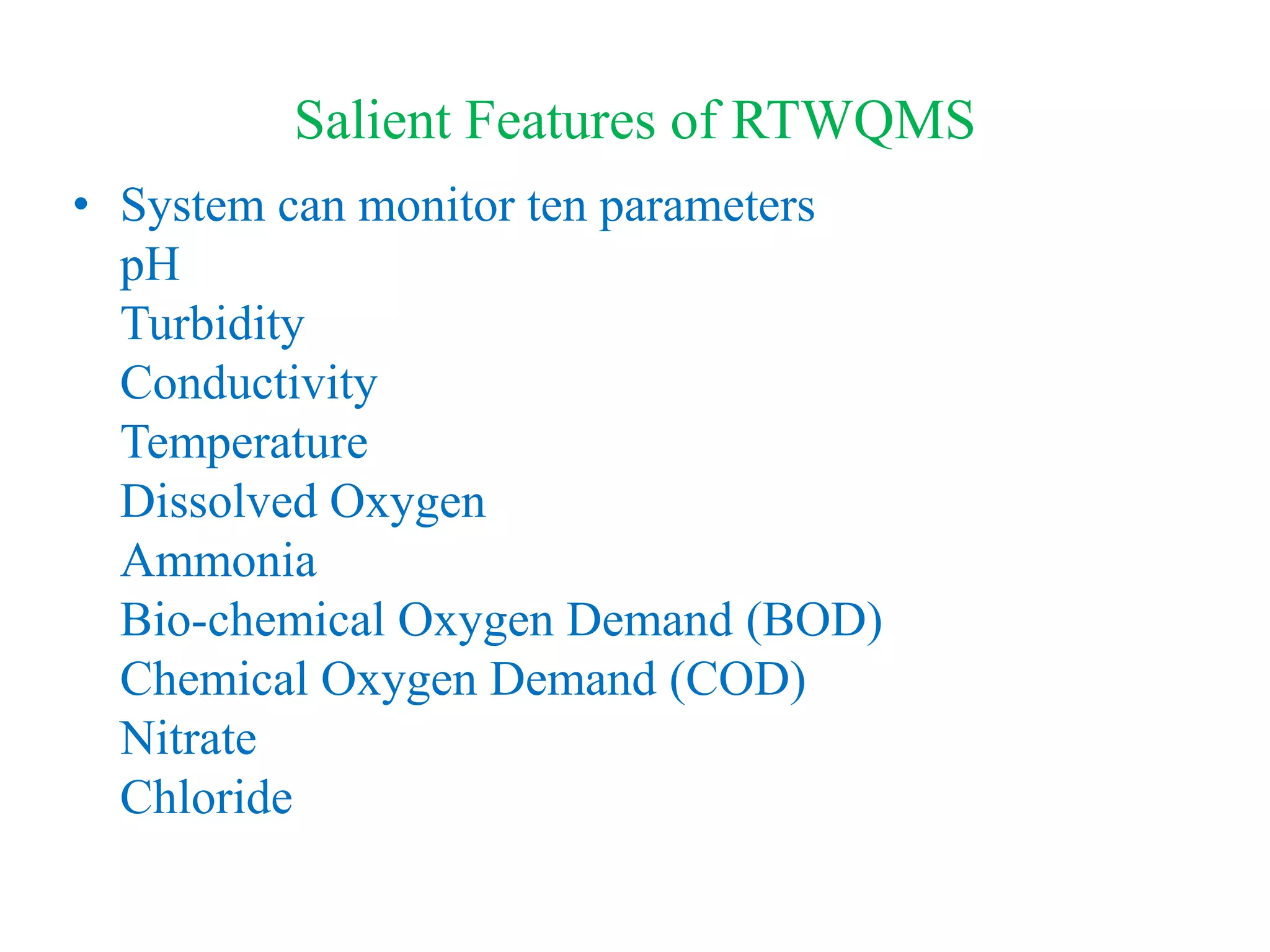 Real time water quality monitoring system in ganga basin | PPTX