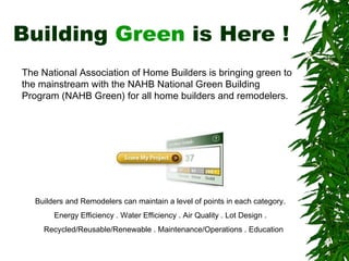 Finding the Right Shade of Green Building | PPT