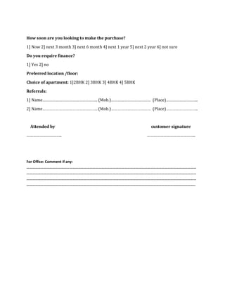 Realty enquiry form 1 | DOCX