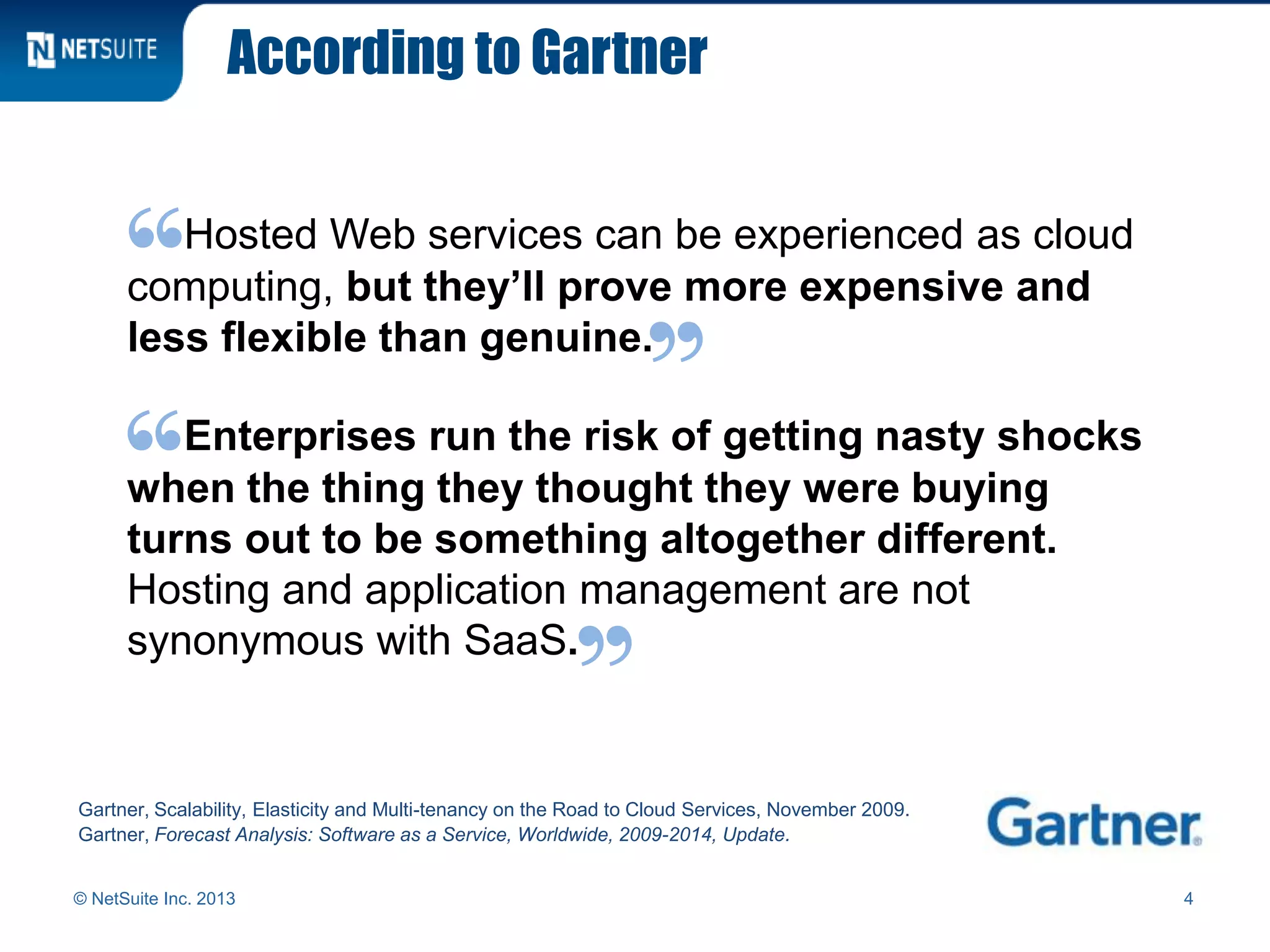 Real vs Fake cloud - NetSuite | PPTX