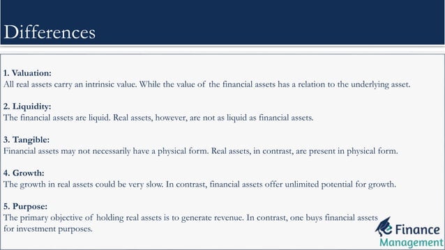 Real vs Financial Assets | PPT