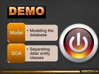 Real World API Design Using The Entity Framework Services | PPT