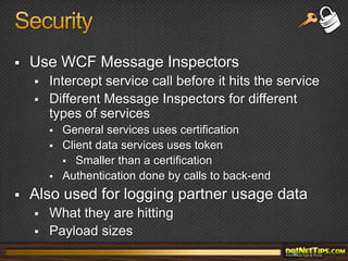 Real World API Design Using The Entity Framework Services | PPT