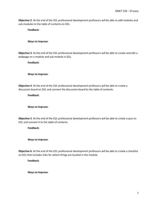 DMET 520 - Real World Lesson OLeary | PDF