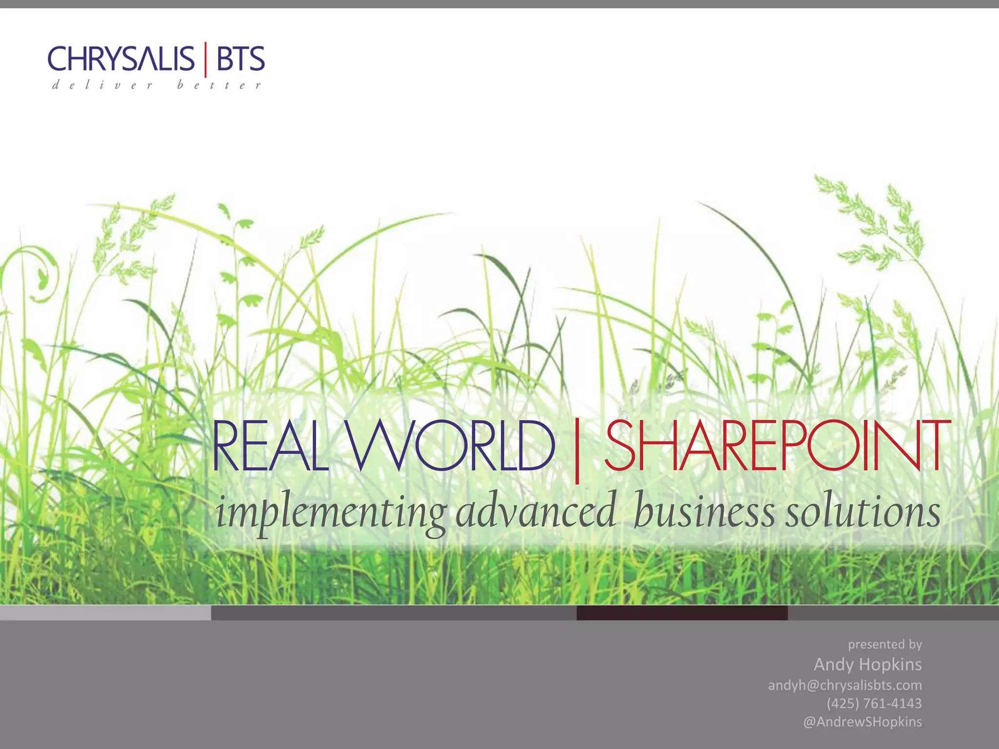 Real World SharePoint- Insights in SharePoint Workflow | PDF
