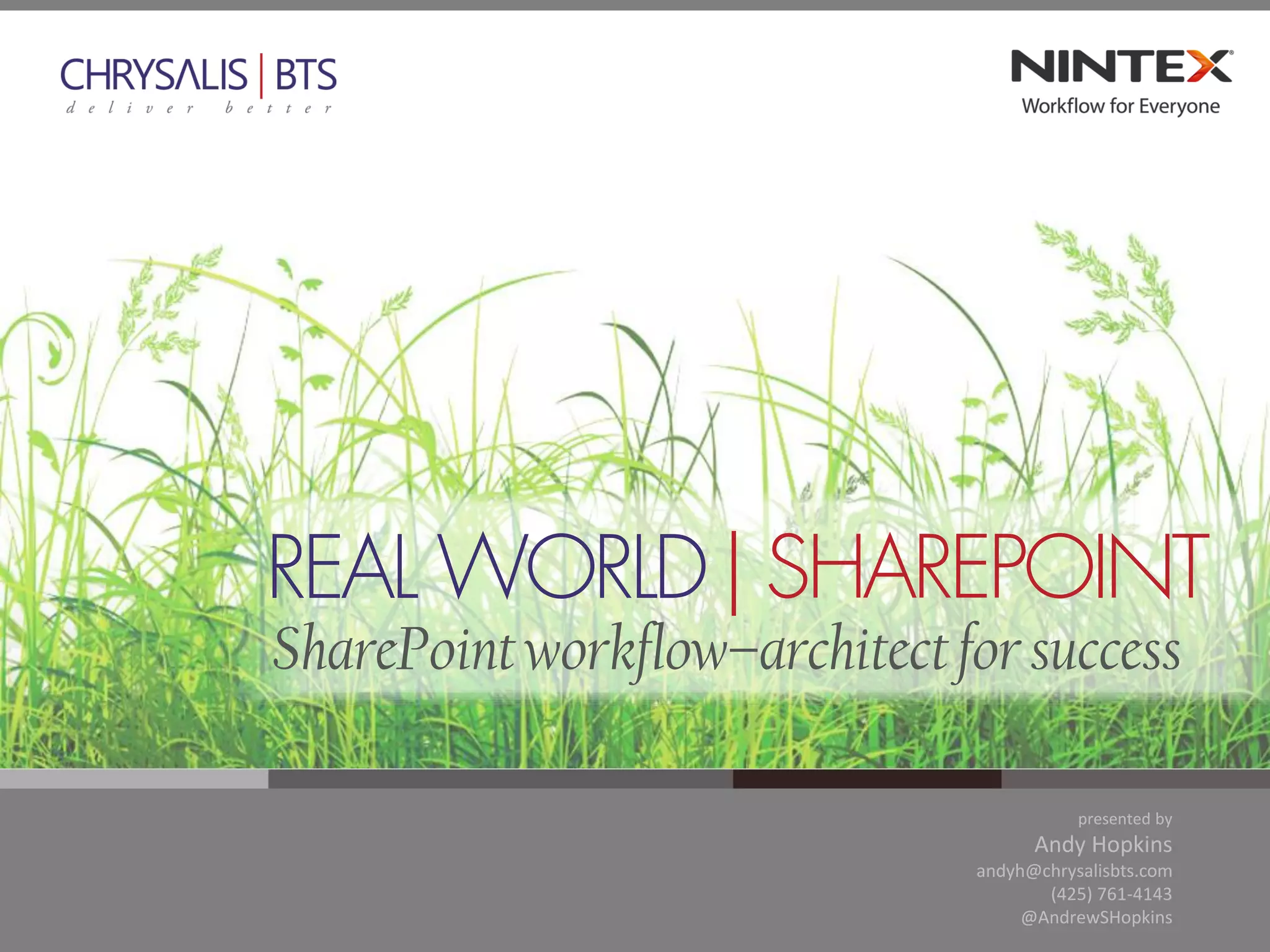 Real World SharePoint- Insights in SharePoint Workflow | PDF