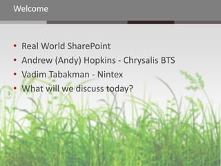 Real World SharePoint- Insights in SharePoint Workflow | PDF