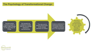 How to create a culture of transformational change | PPTX