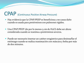 Reanimación neonatal 2014 | PPTX