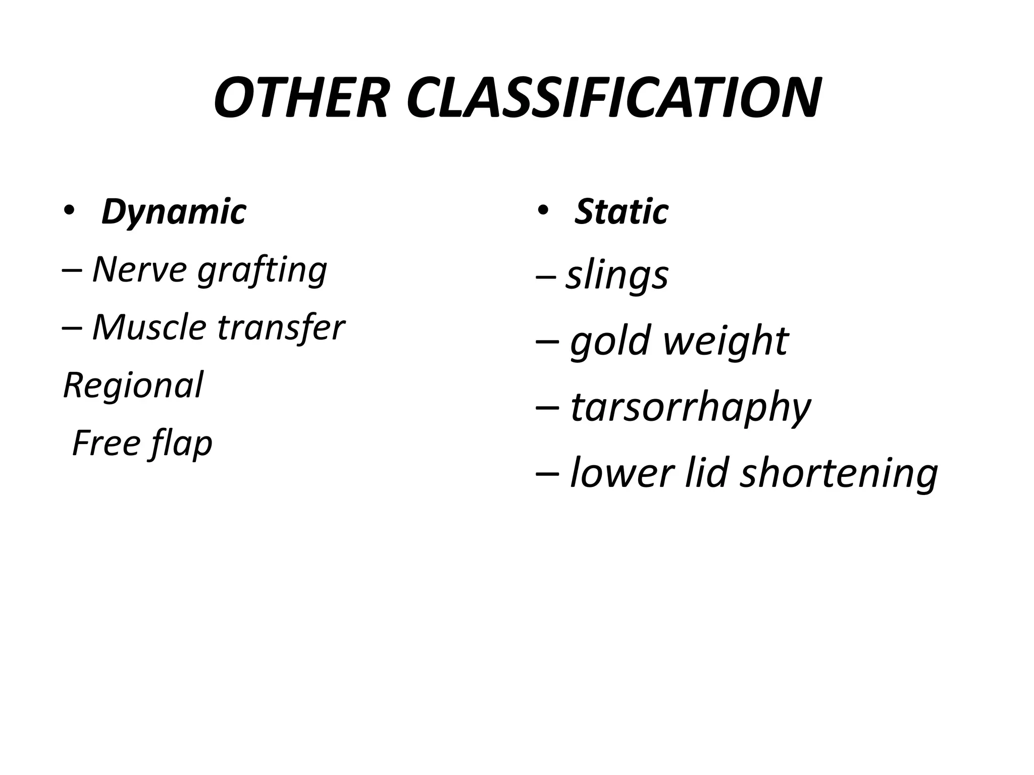Reanimation of facial paralysis | PPTX