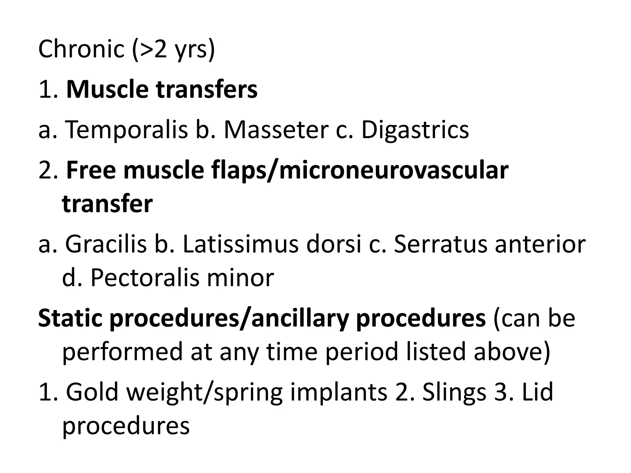 Reanimation of facial paralysis | PPTX