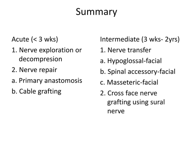 Reanimation of facial paralysis | PPTX