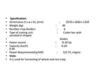 Reaper types components and work principles | PPTX