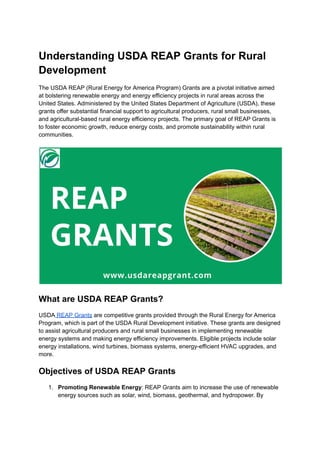 Supporting Renewable Energy and Energy Efficiency in Rural America | PDF