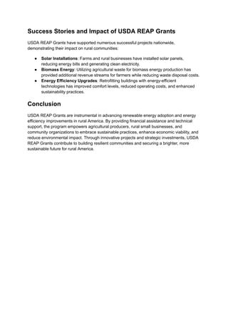 Supporting Renewable Energy and Energy Efficiency in Rural America | PDF