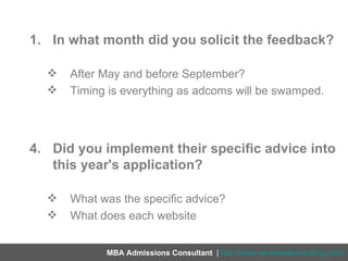 Reapplying to business school | PPT