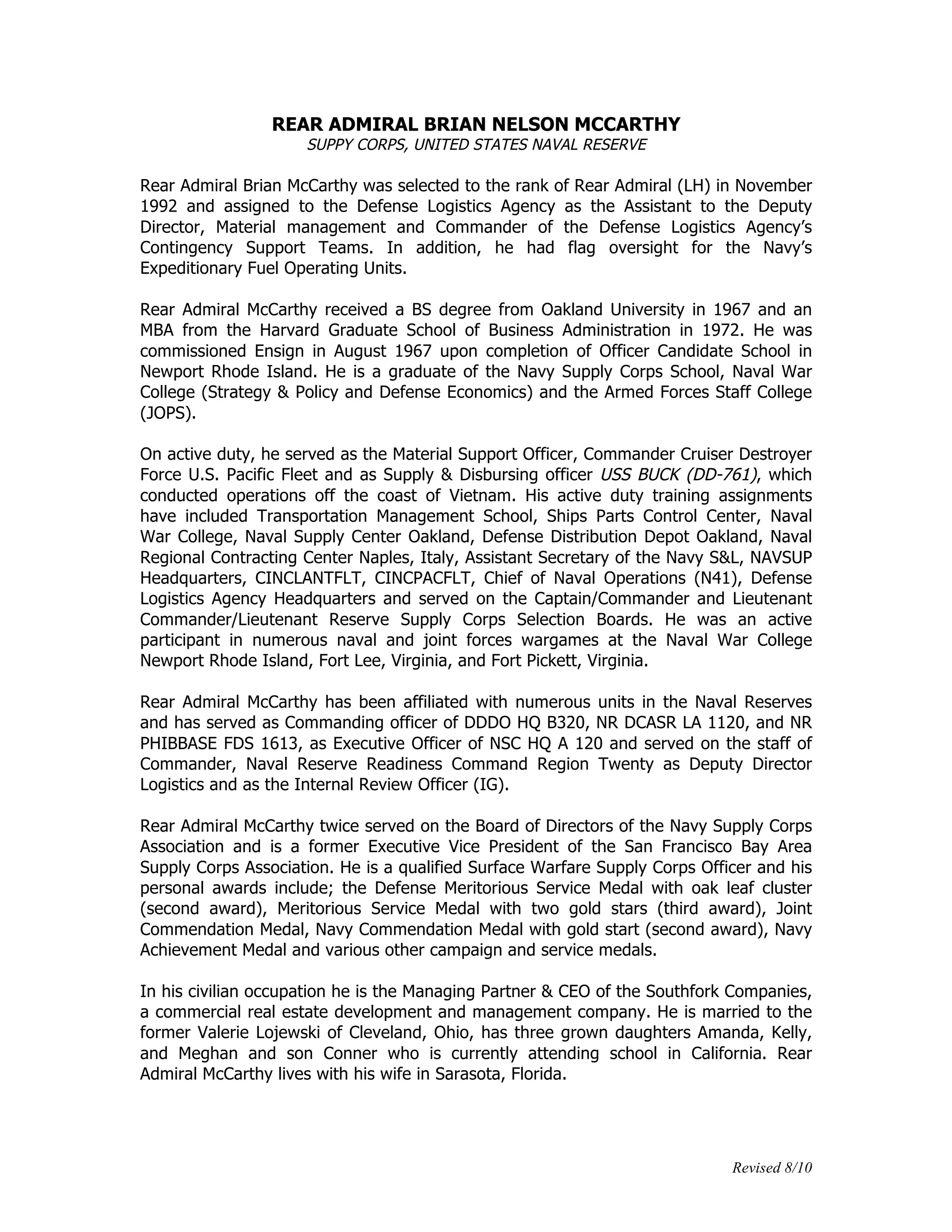 Navy Resume | PDF
