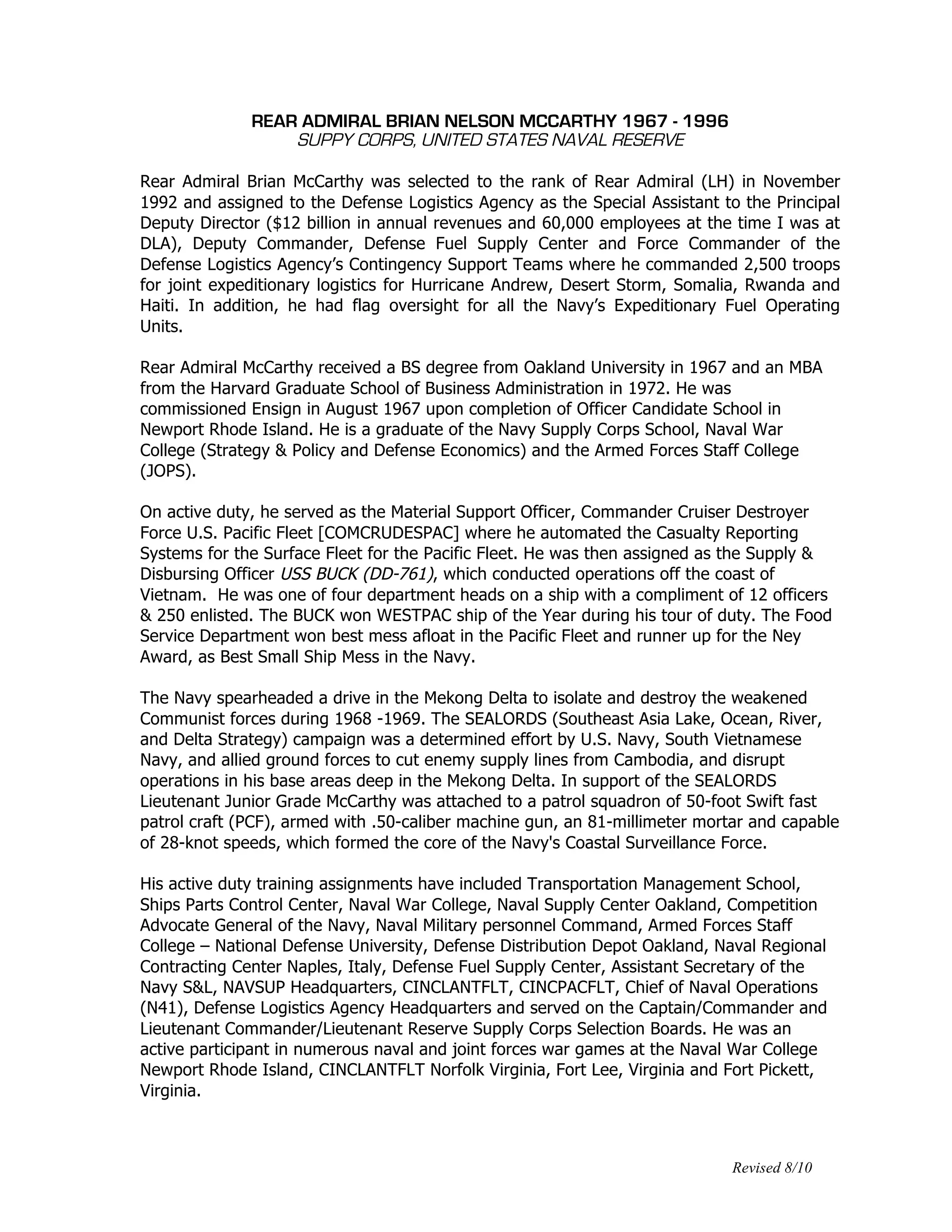 Navy Resume | PDF
