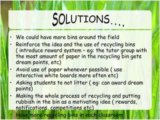 Presentation - Rubbish and Recycling | PPT