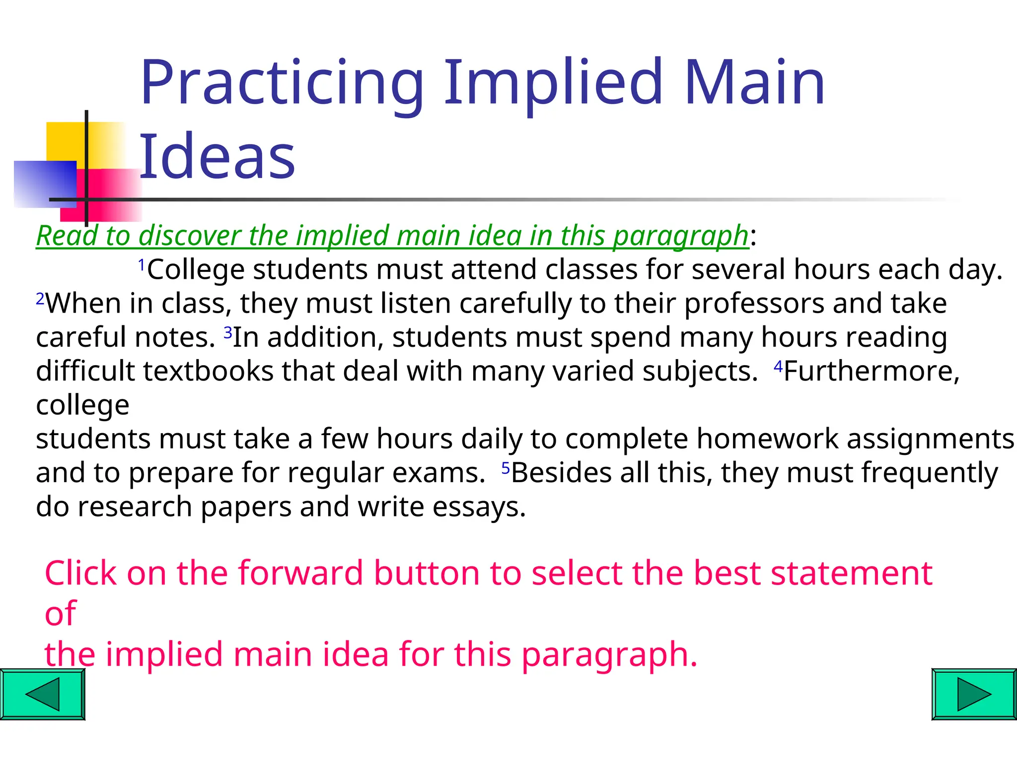 writing a paragraph, generating ideas and getting topic sentences | PPT
