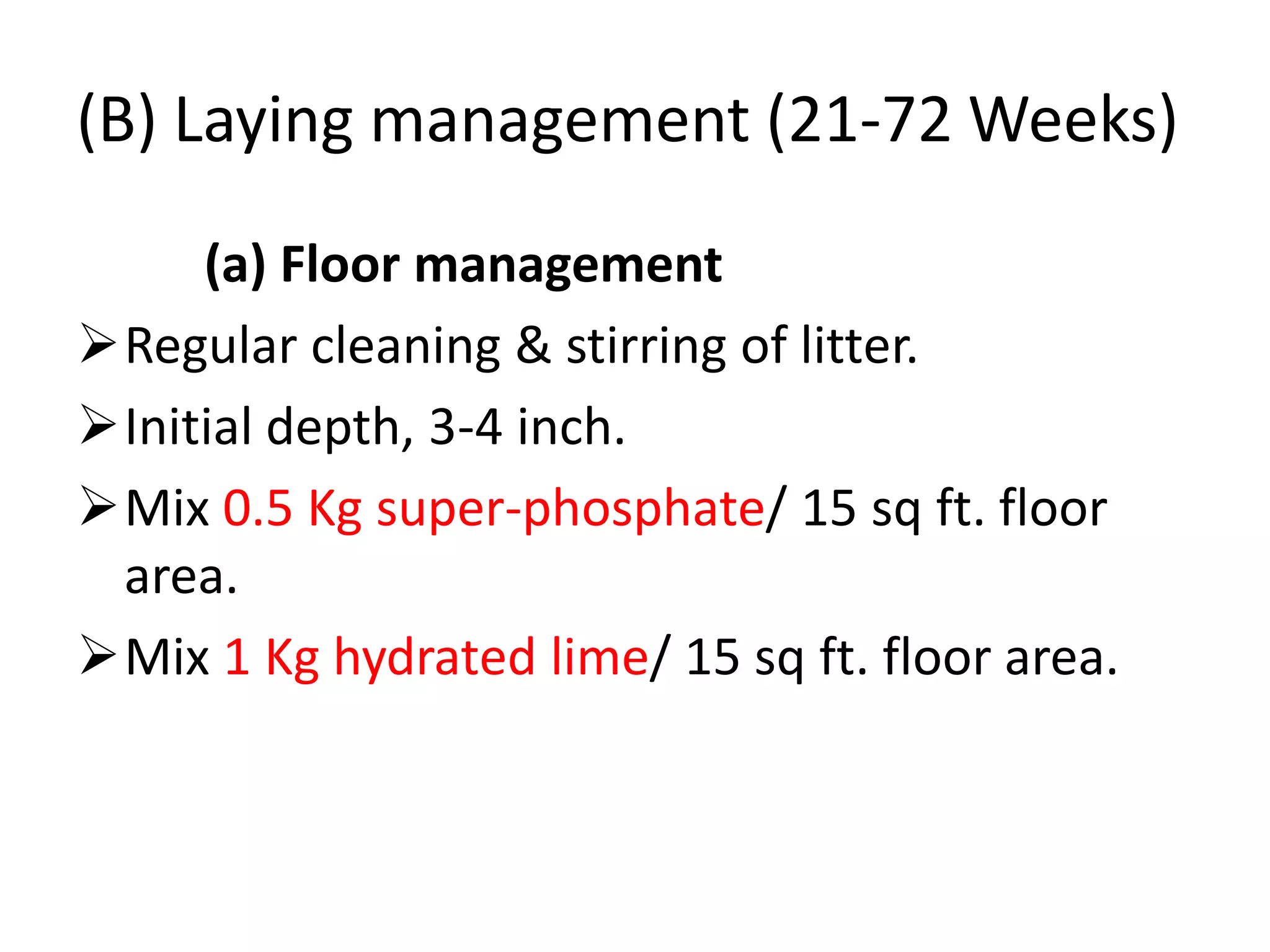 Commercial layer Production | PDF