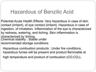 Rearrangement of benzilic acid | PPTX