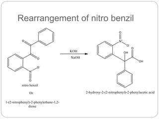 Rearrangement of benzilic acid | PPTX
