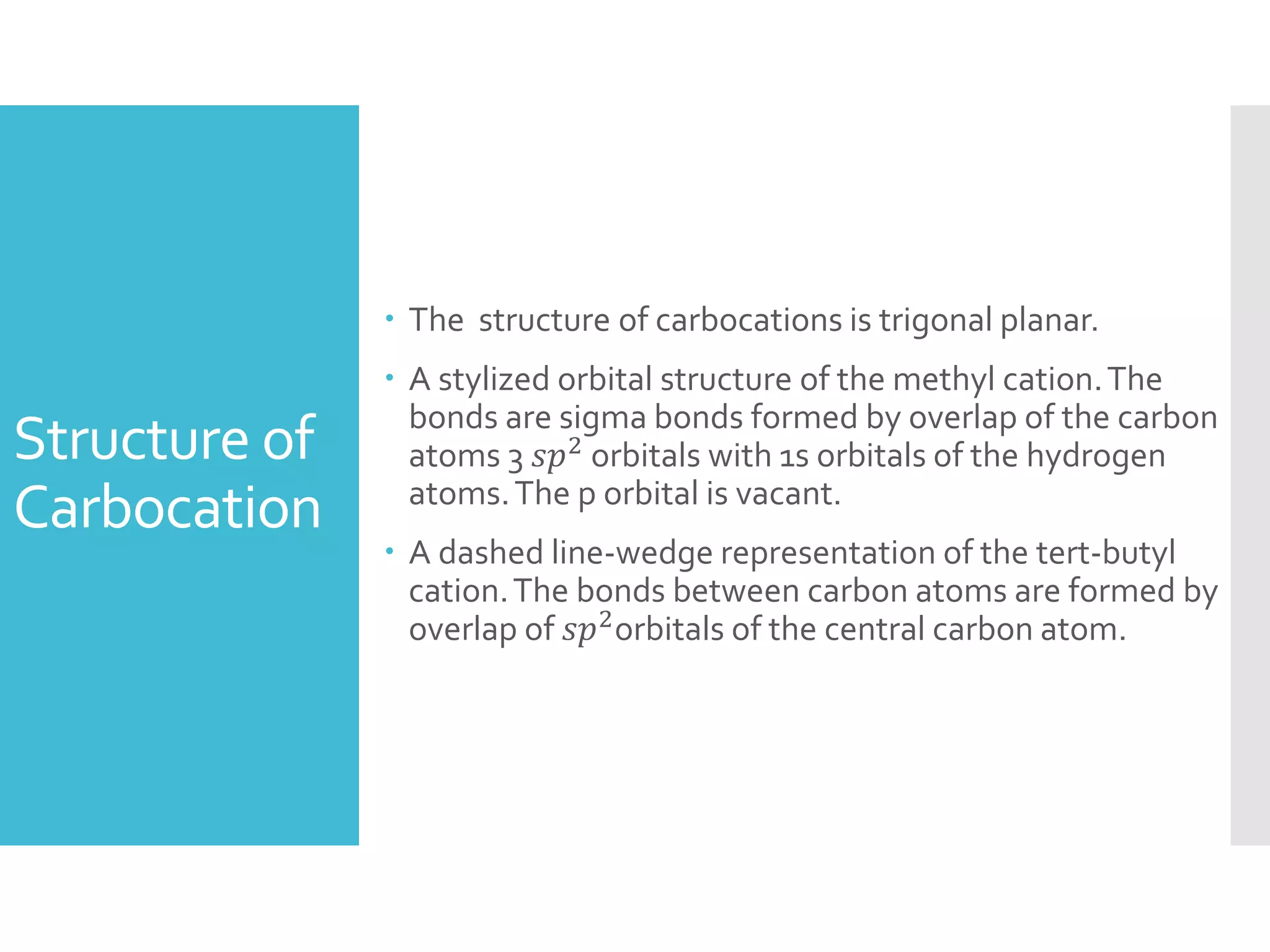 Rearrangement of carbocation | PPTX | Chemistry | Science