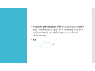 Rearrangement of carbocation | PPTX