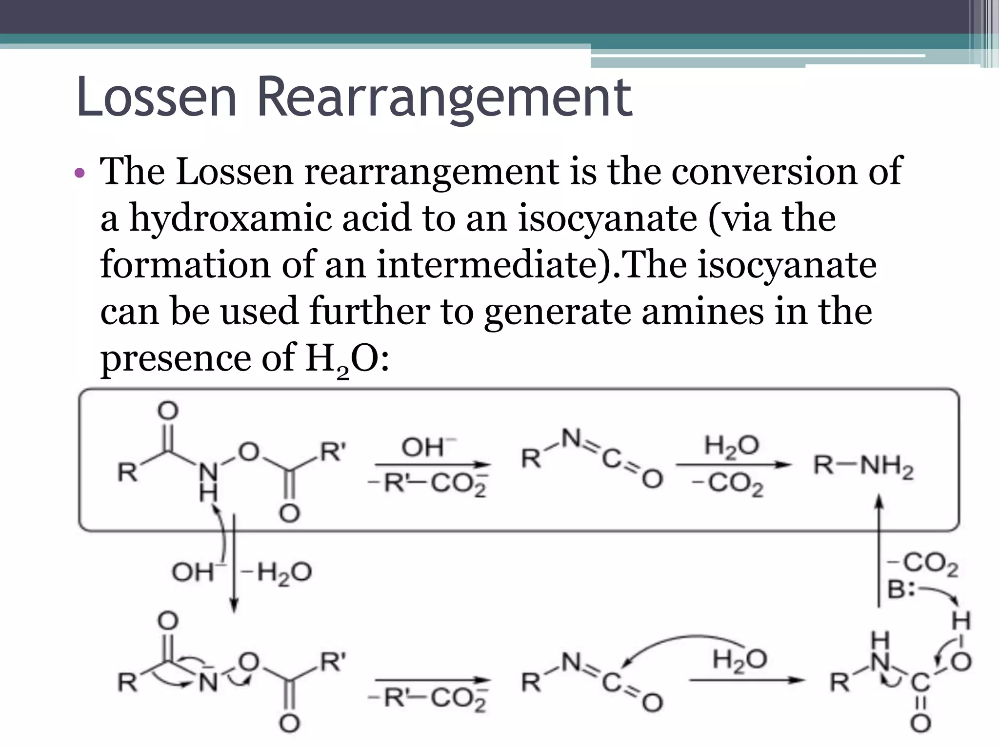 Rearrangement reactions | PPTX
