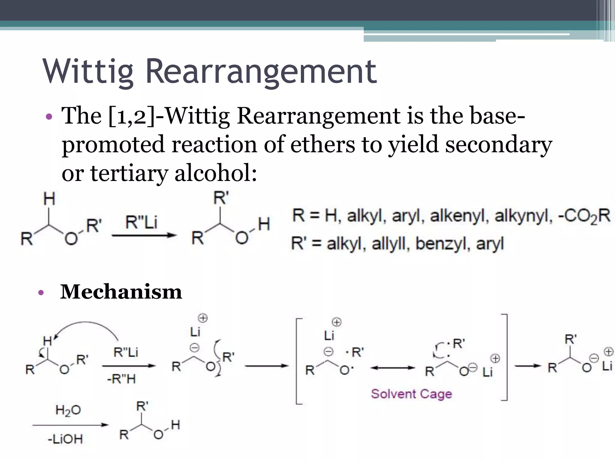 Rearrangement reactions | PPTX