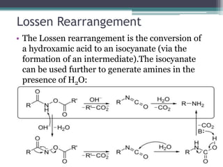 Rearrangement reactions | PPTX