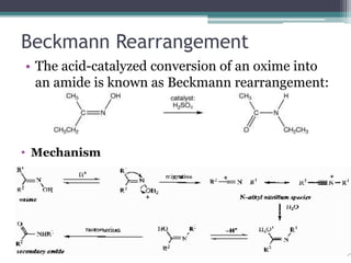 Rearrangement reactions | PPTX