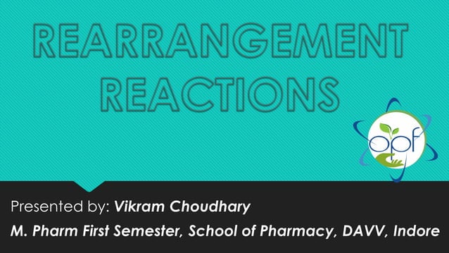 Rearrangement Reactions vikram choudhary | PDF
