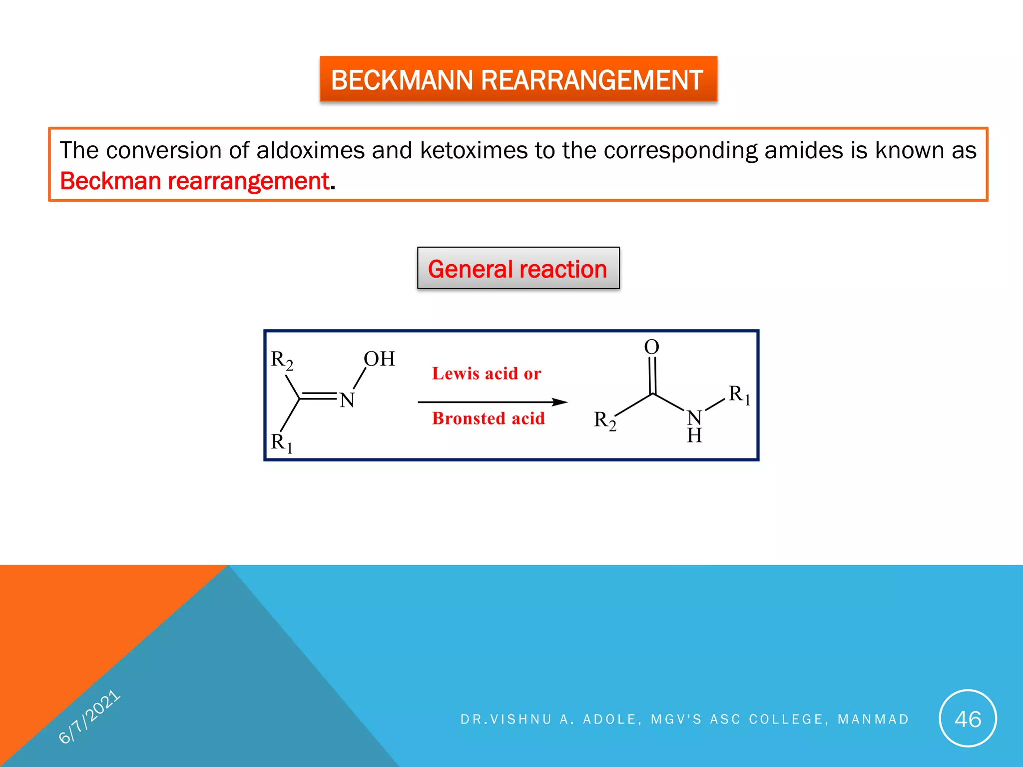 Rearrangement reactions | PDF