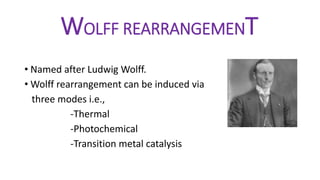 Favorskii and wolff rearrangement seminar | PPTX
