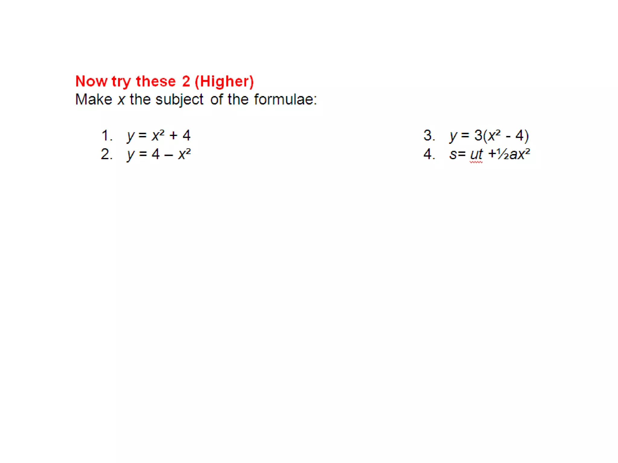 Rearranging Or Transposing Formulae | PPTX