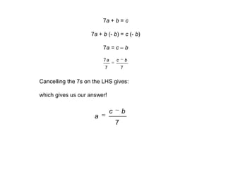 Rearranging Or Transposing Formulae | PPTX