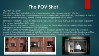 Rear Window Presentation | PPTX