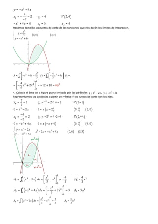 áReas con integrales | DOC