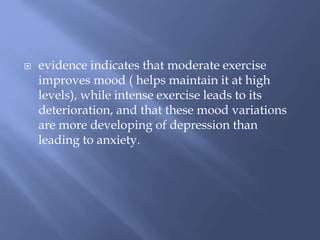 Physical activity and mental health | PPTX