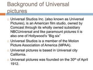 Rasearch in film companies | PPTX