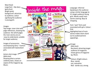 Reasearch into 3 genres of Magazine | PPTX