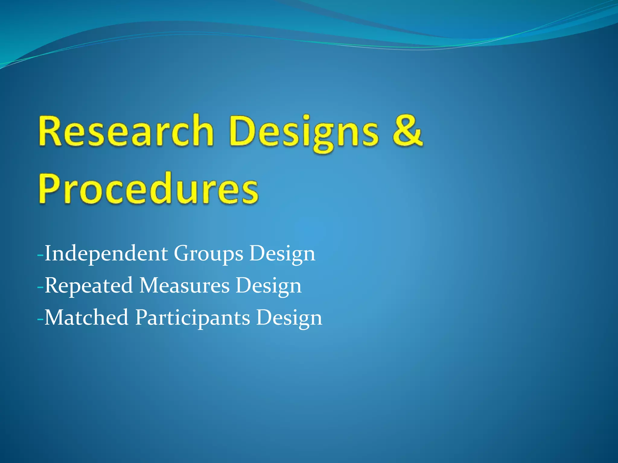 Research methods revision 2015 | PPTX