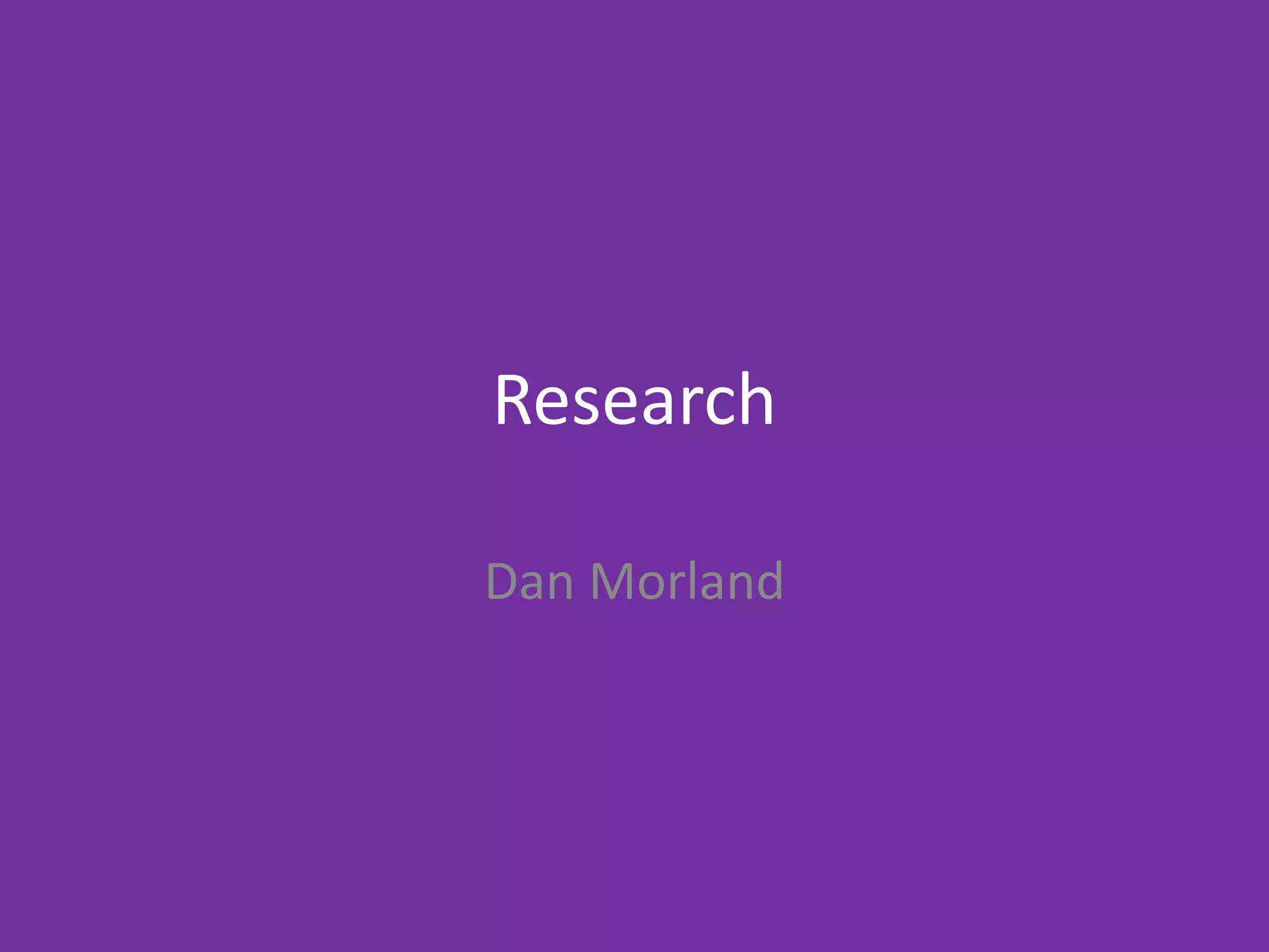 Research for magazine | PPTX