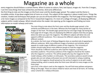 Research for magazine | PPTX