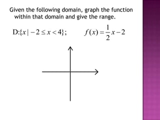 Reasonable domain & range | PPTX
