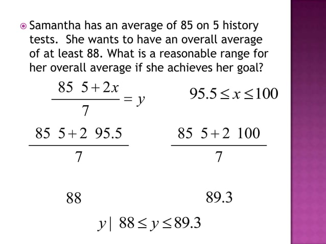 Reasonable domain & range | PPT