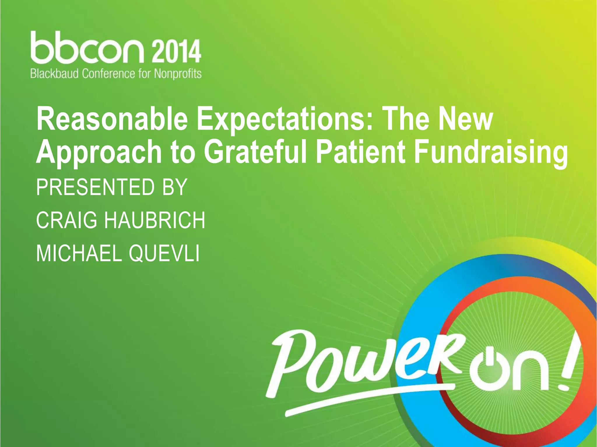 Reasonable Expectations: The New Approach to Grateful Patients | PPTX ...