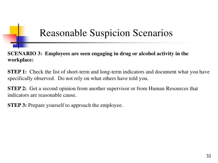 Reasonable suspicion